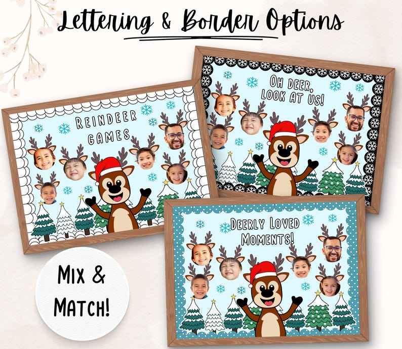 Winter December Christmas Bulletin Board Kit, School Door Decor ...