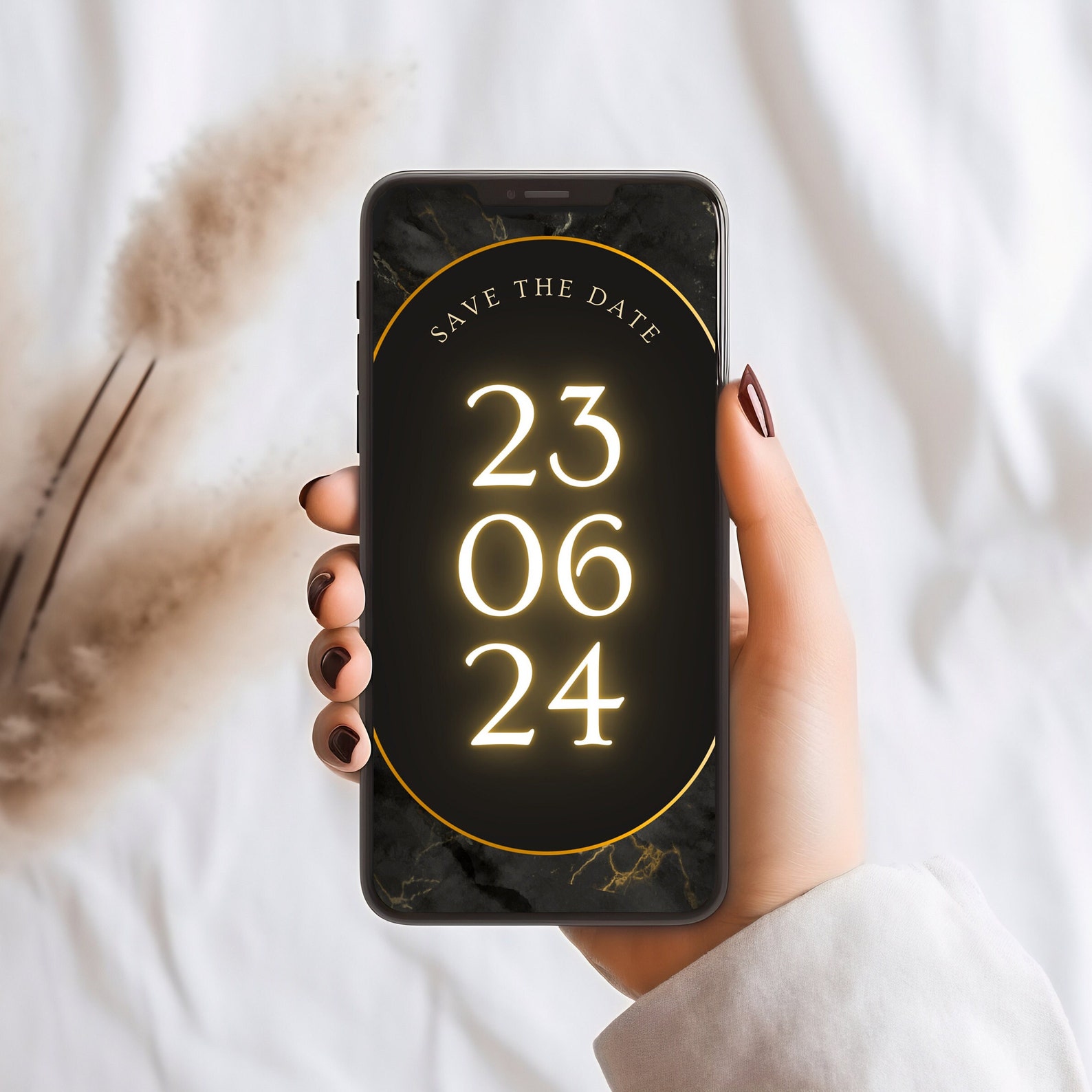 Editable Digital Muslim Wedding Invitation Template - Islamic Nikah ...