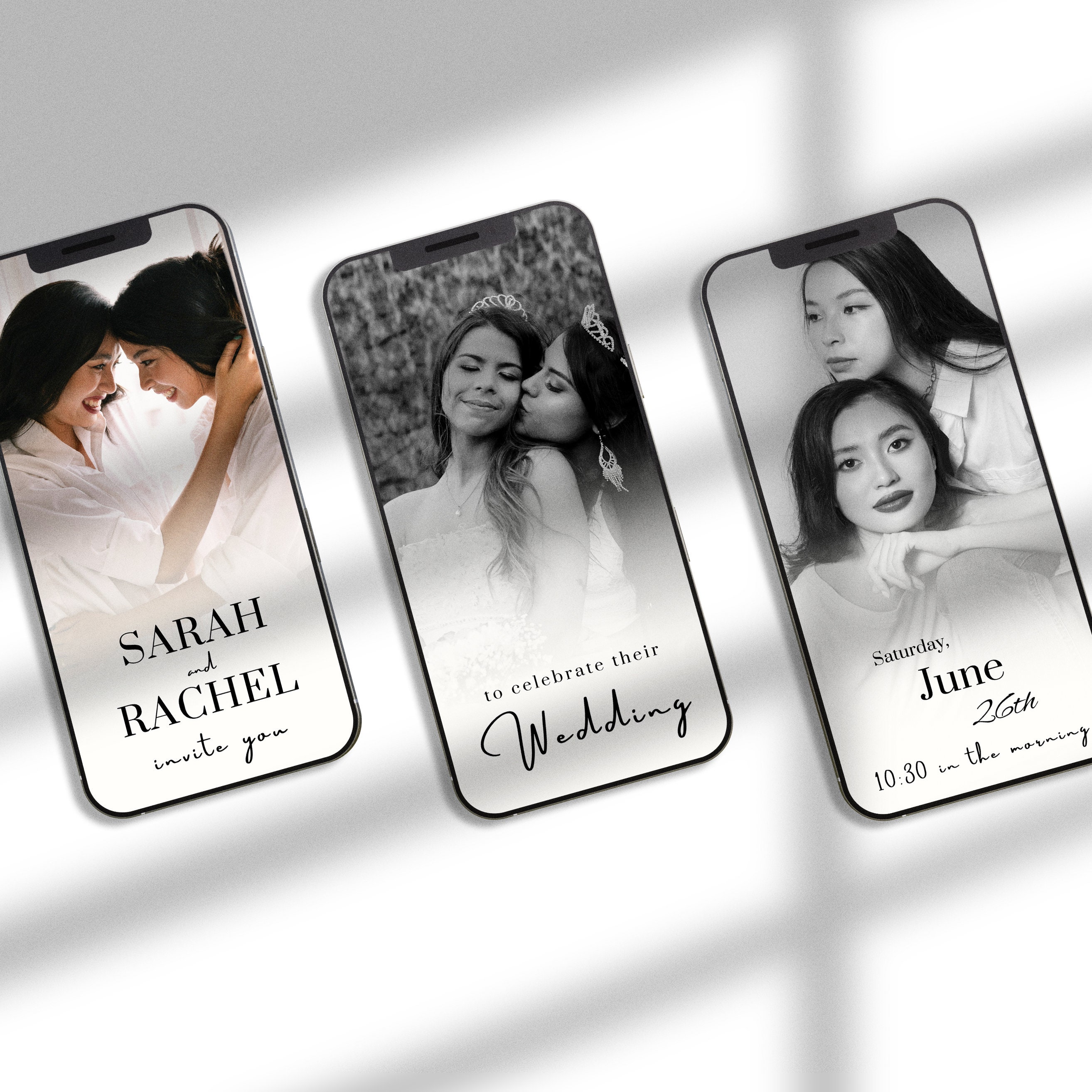 Editable LGBT Wedding Invitation Video Template - Mrs and Mrs ...