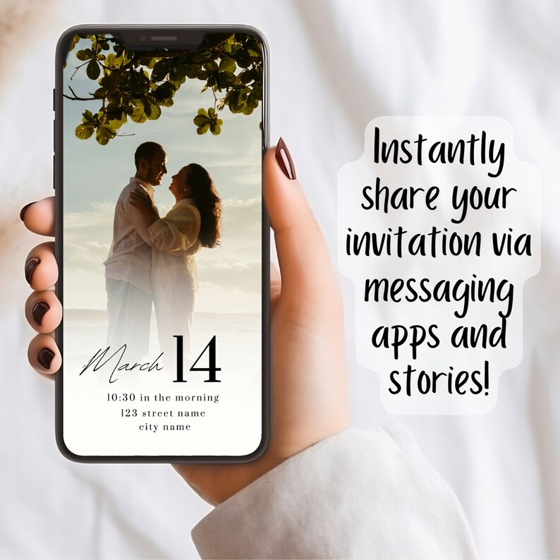 Editable Digital Muslim Wedding Invitation Video Template. Nikkah for ...