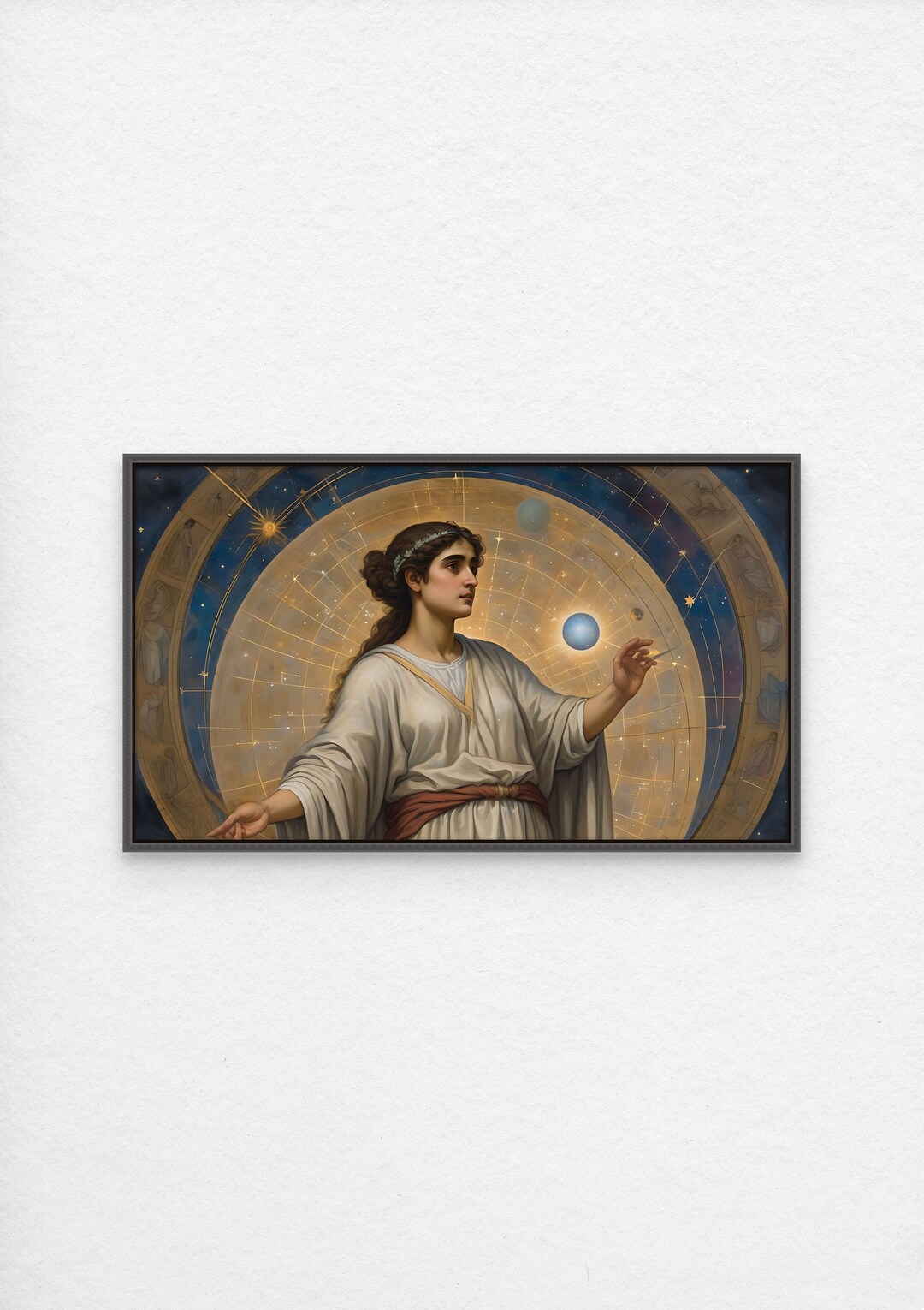 Hypatia of Alexandria the Ancient Mathematician Standing Amidst a ...
