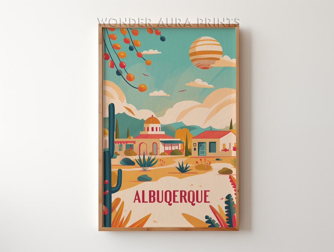 Albuquerque Travel Print, Albuquerque Travel Poster, Printable City ...