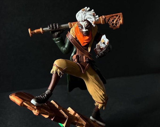 Ekko Firelight Arcane - League of Legends - Figure Handmade Painted - Etsy