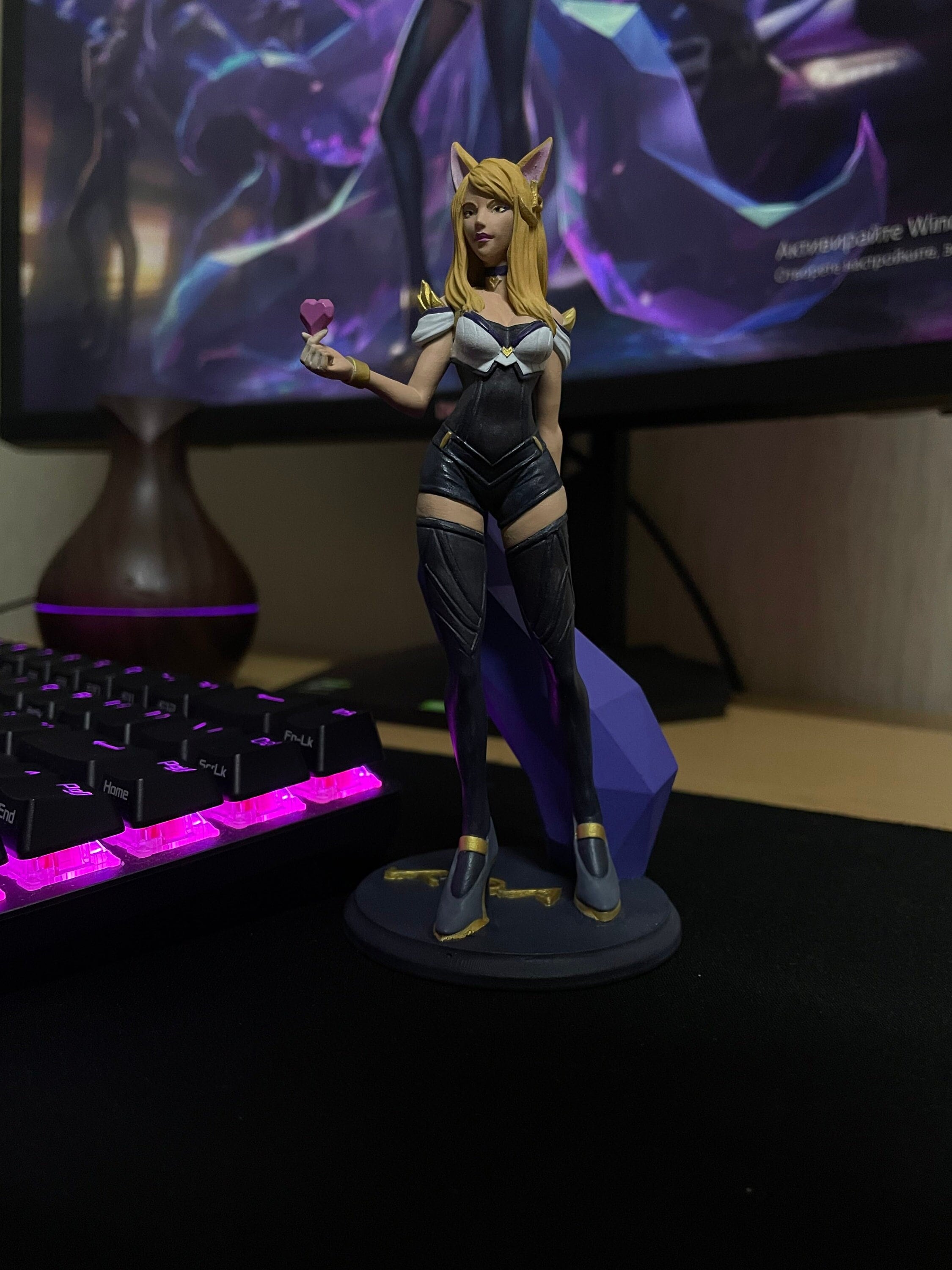 KDA Ahri Figure League of Legends Handmade Painted - Etsy