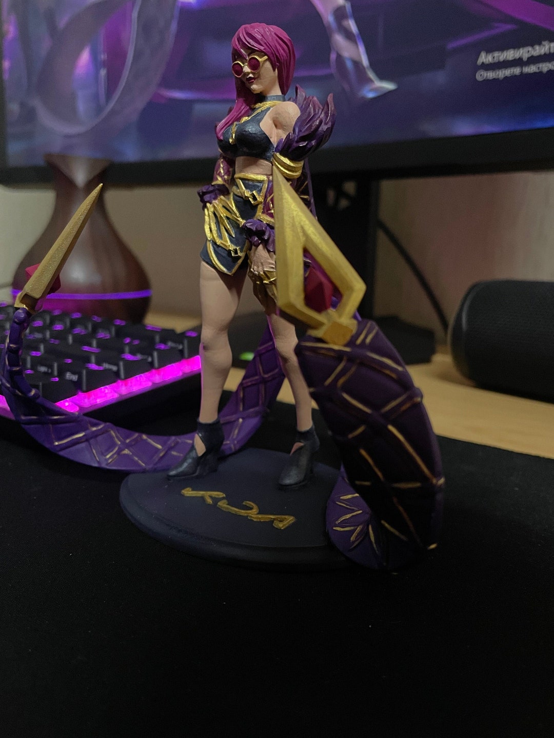 KDA Evelynn Figure - League of Legends - Handmade Painted Statue - Etsy