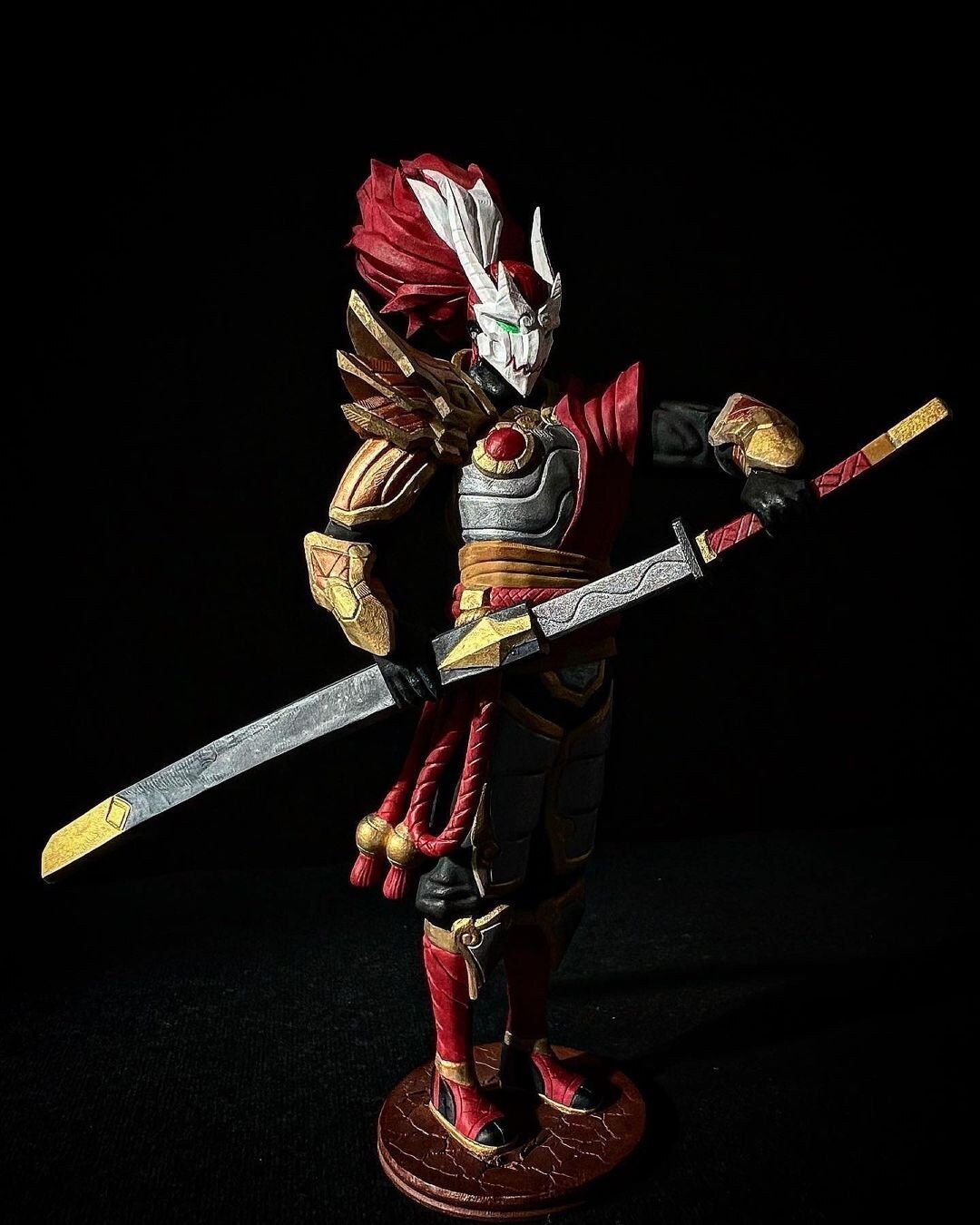 Blood Moon Yasuo Statue - League of Legends - Handmade Painted Figure ...