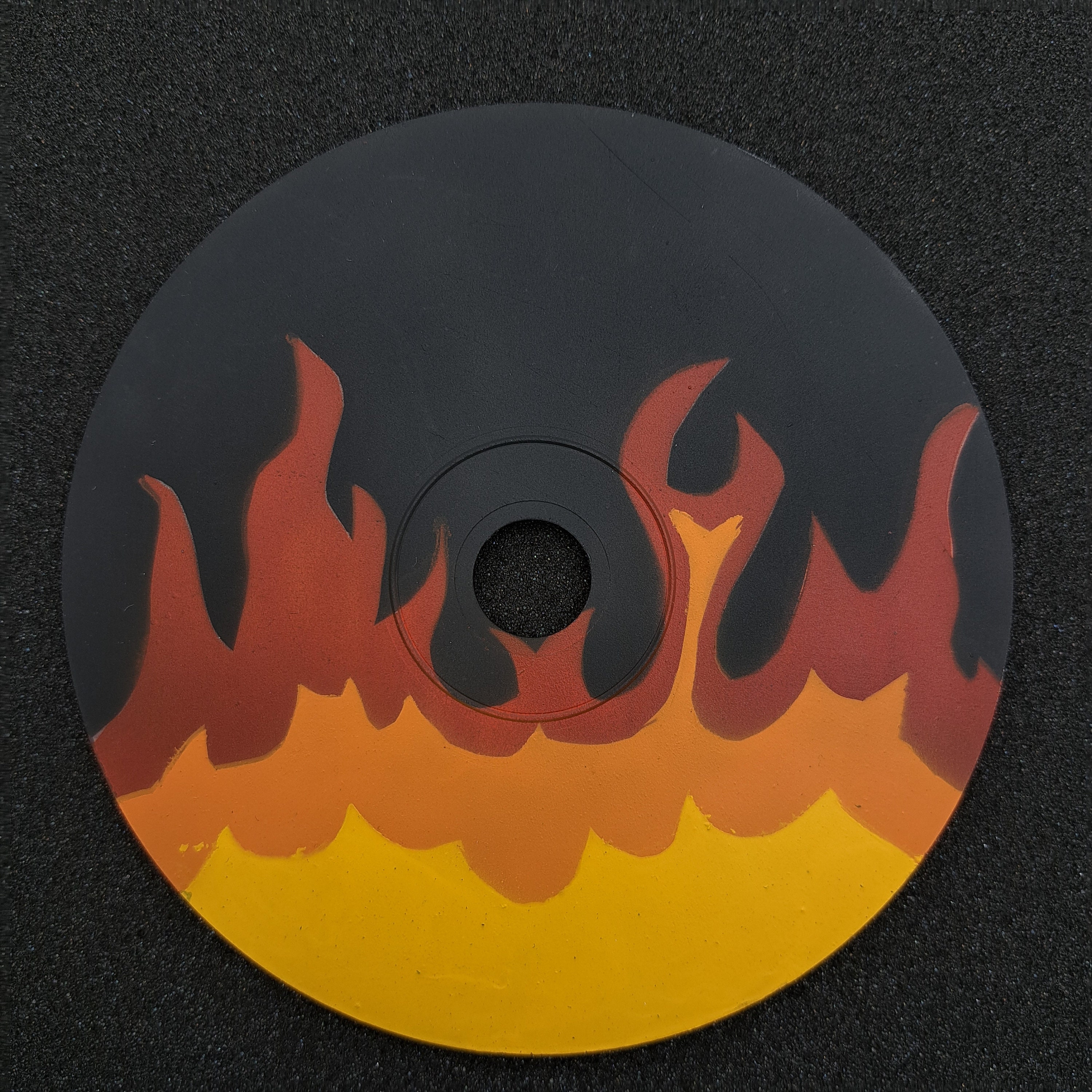 Hand-painted CD for Bedroom, Room Decor, Flame Pattern - Etsy