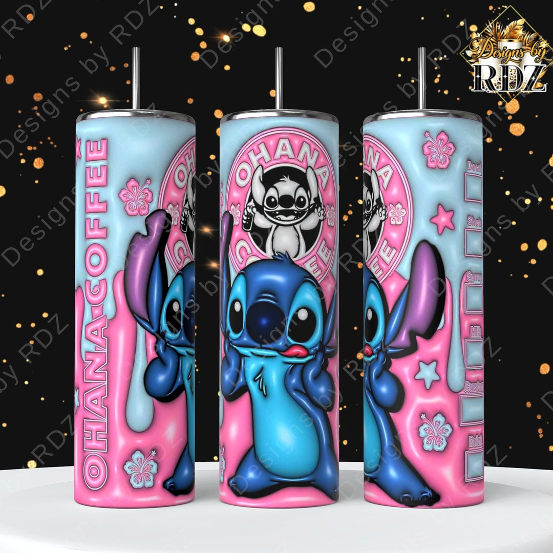 Stitch Inflated 3D -20oz Skinny Stainless Steel Tumbler - Etsy