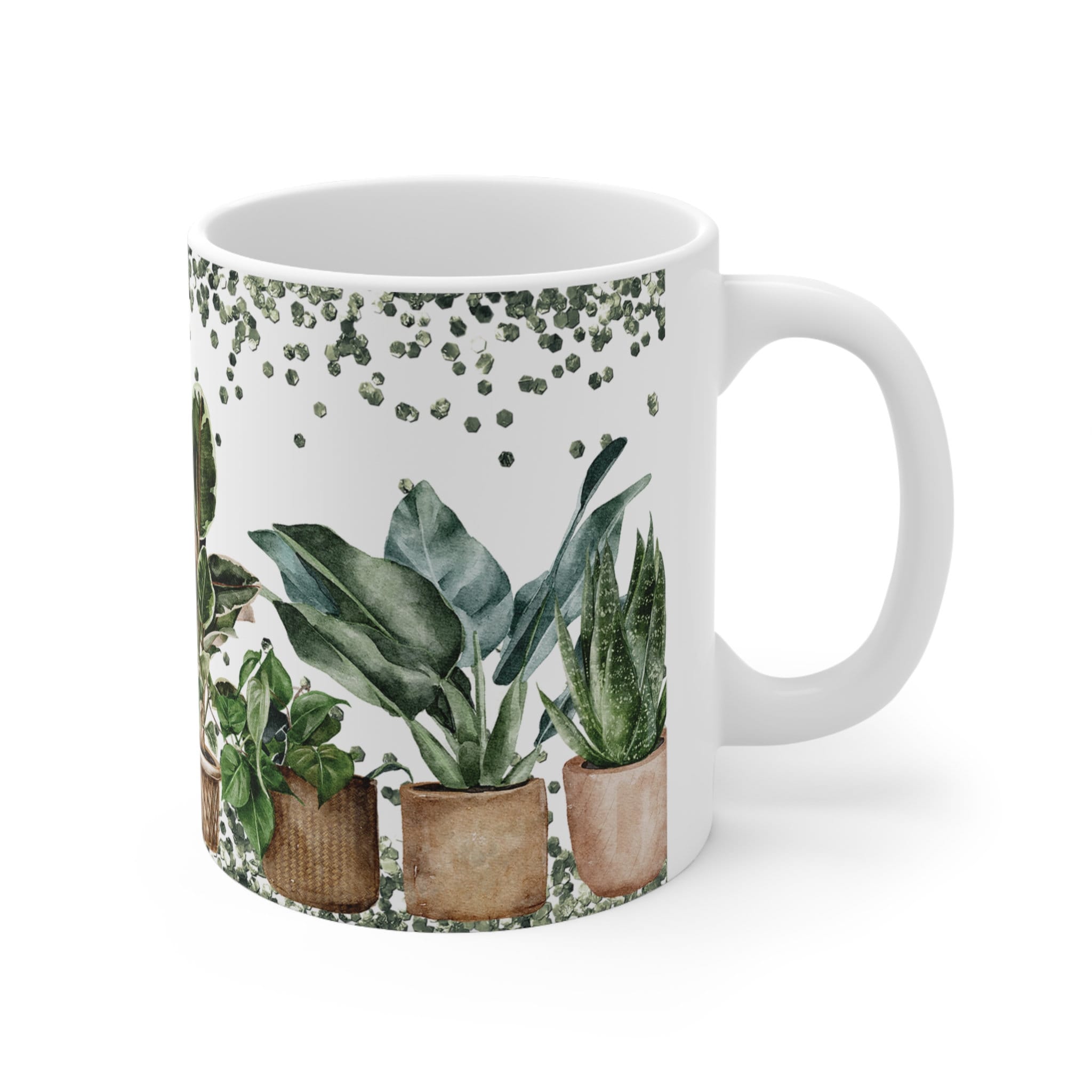 Watercolor Botanical Elegant Plant Coffee Mug 11oz Coffee Lovers ...