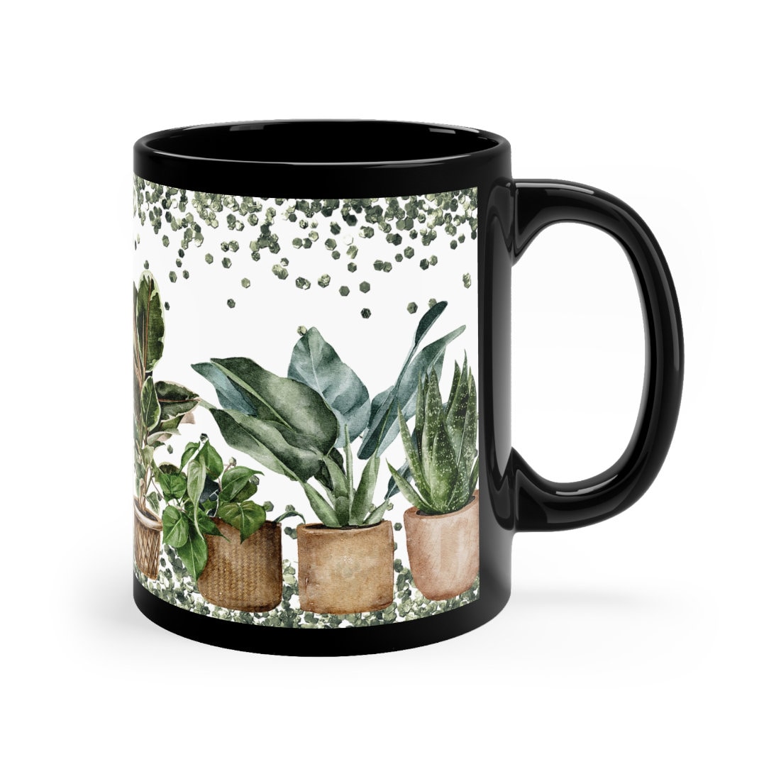 Watercolor Botanical Elegant Plant Coffee Mug 11oz Coffee Lovers ...