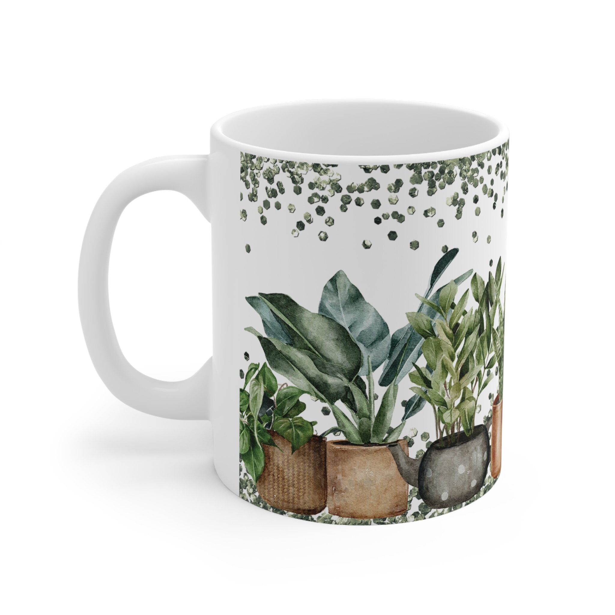 Watercolor Botanical Elegant Plant Coffee Mug 11oz Coffee Lovers ...