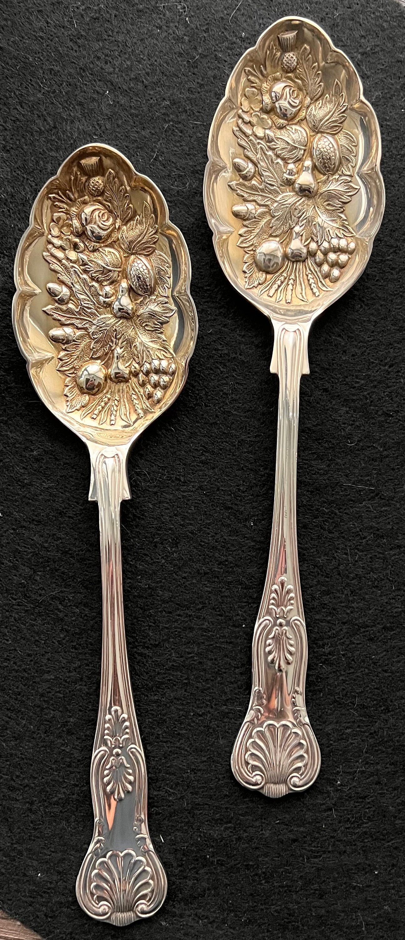 Vintage Sheffield Kings Pattern, Birks Brand Silver Serving Spoons. - Etsy