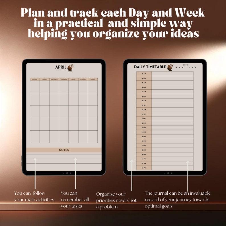 ADHD Digital Planner, ADHD Planner Adult, Printable Productivity ...