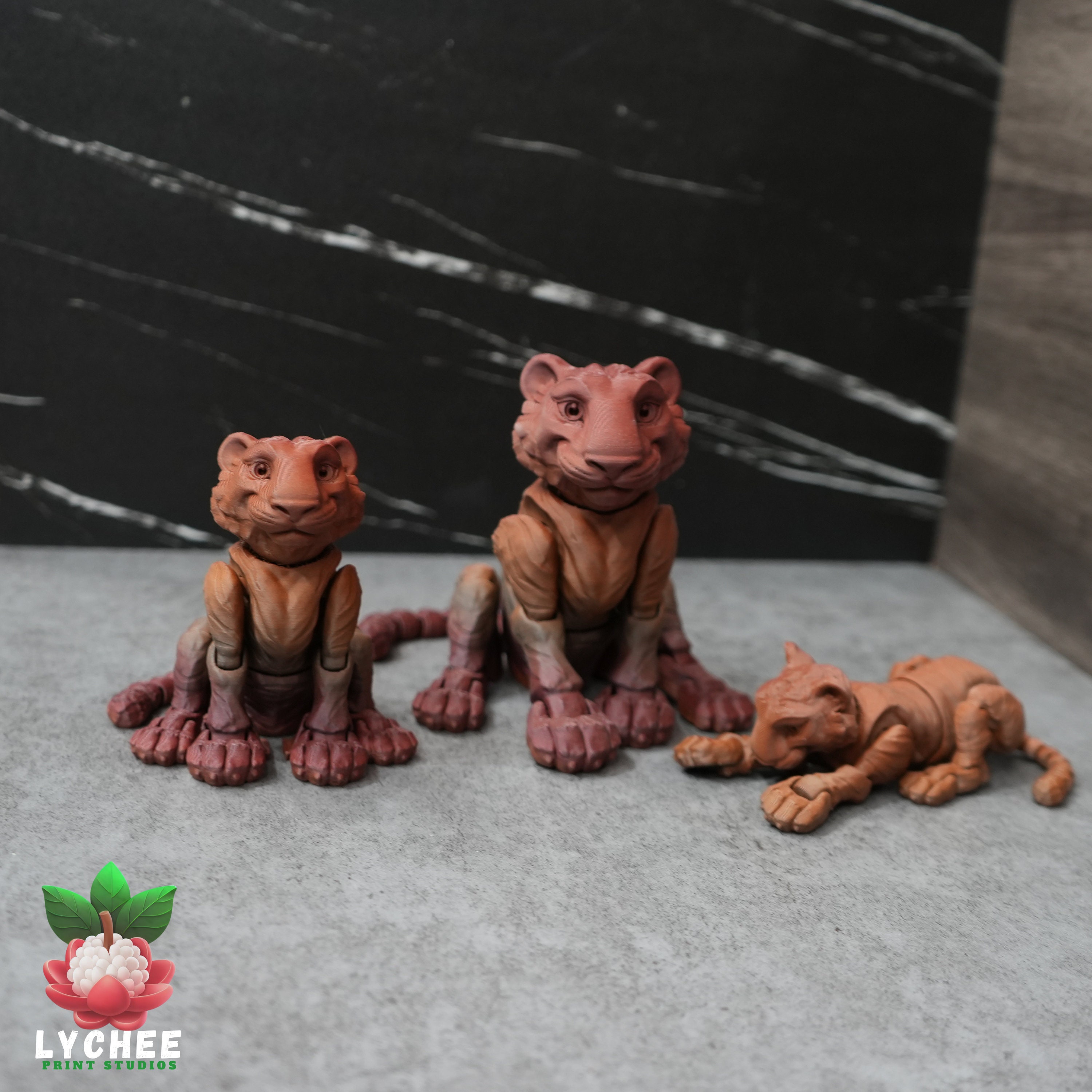 Articulated Tiger Multiple Color Options White Tiger 3D Printed Tiger ...