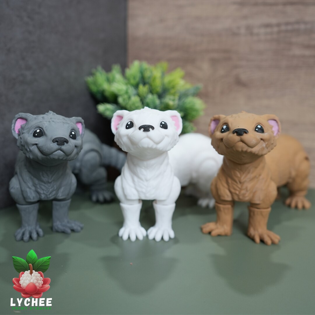 Articulated Ferret | Desktoy | Fidget | Statue | Figurine | Sculpture ...