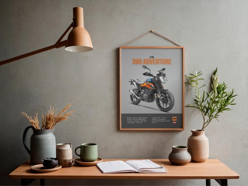 KTM 390 Adventure Poster | Motorcycle Wall Art (digital Download) - Etsy