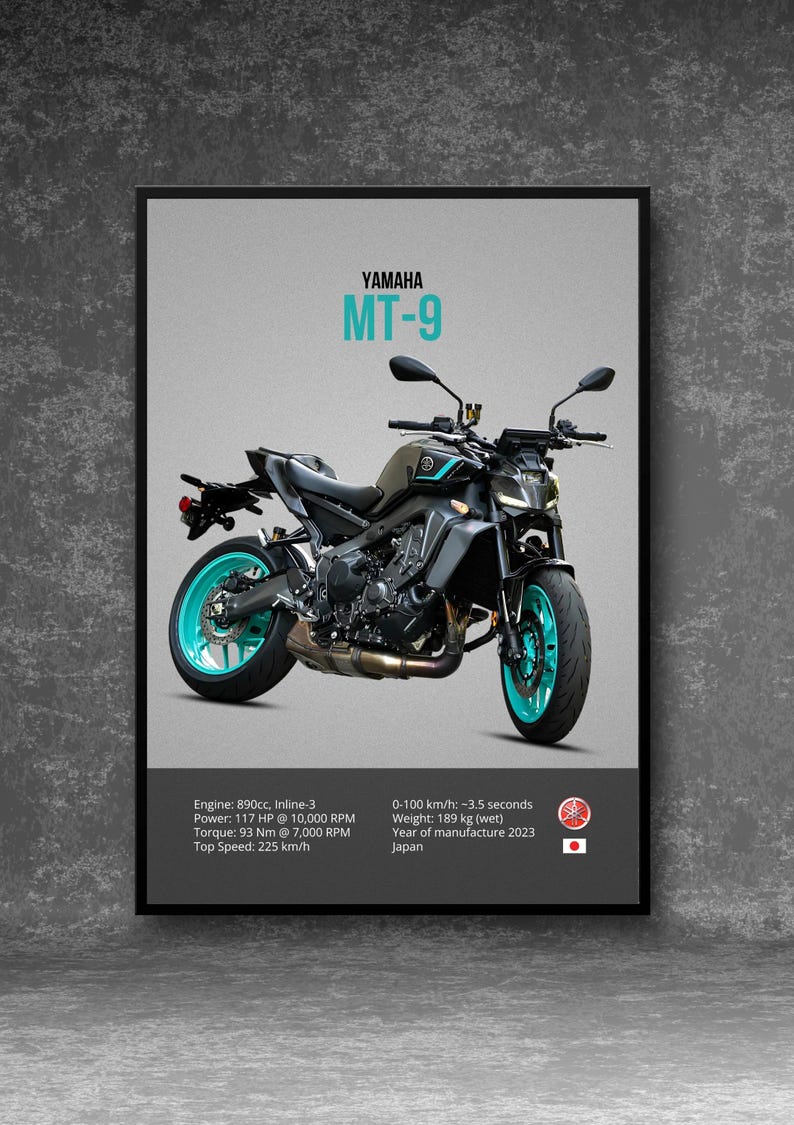 Personalized Motorcycle Art Print: Custom Garage Decor (digital ...