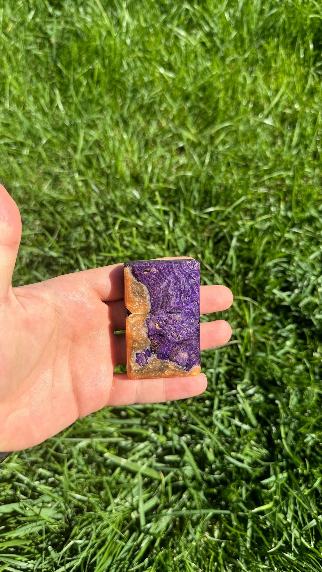 Cigaretta Lighter Case, Handcrafted Wood Zippo Lighter Case, Stabilized ...