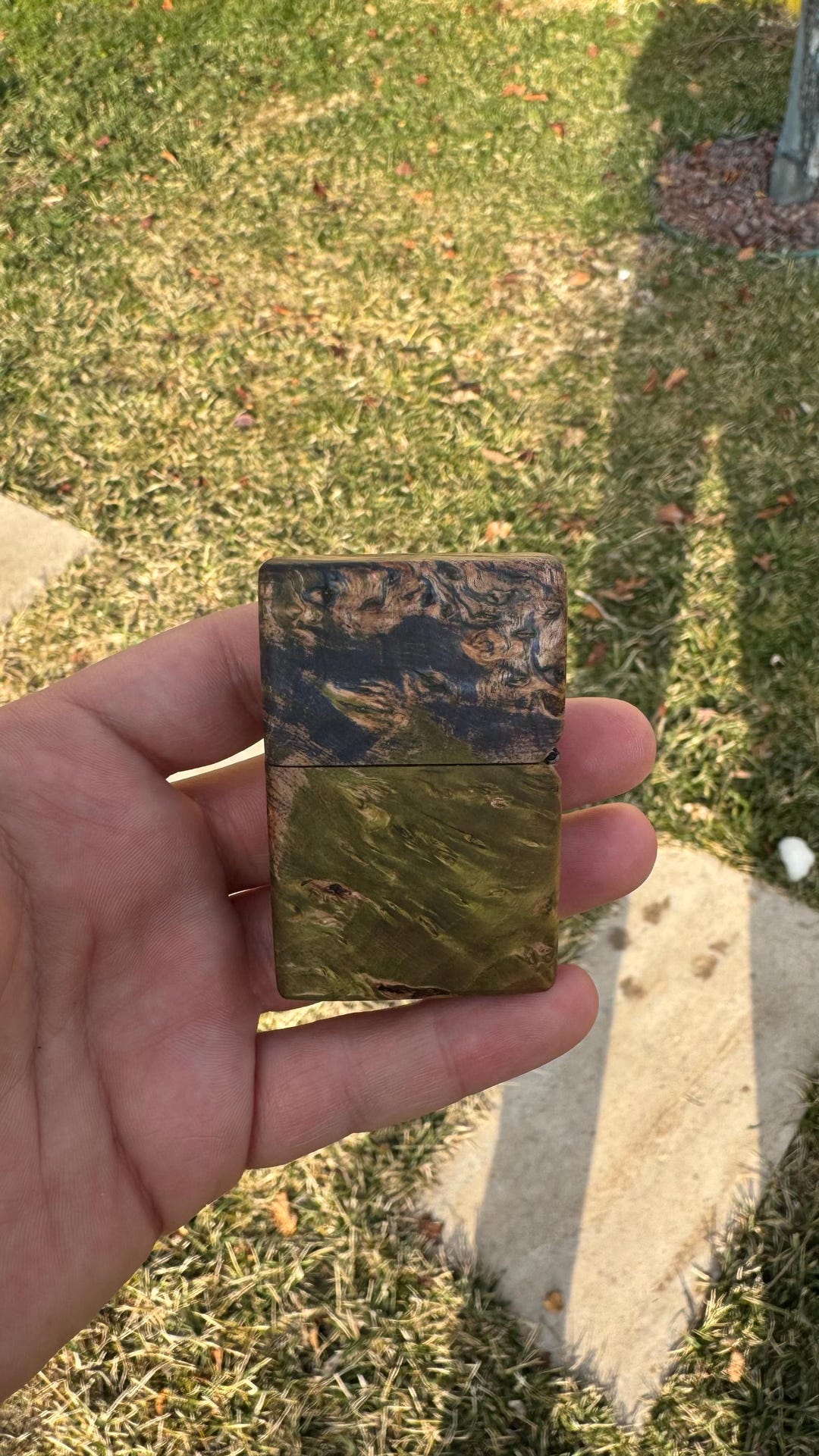 Cigaretta Lighter Case, Handcrafted Wood Zippo Lighter Case, Stabilized ...