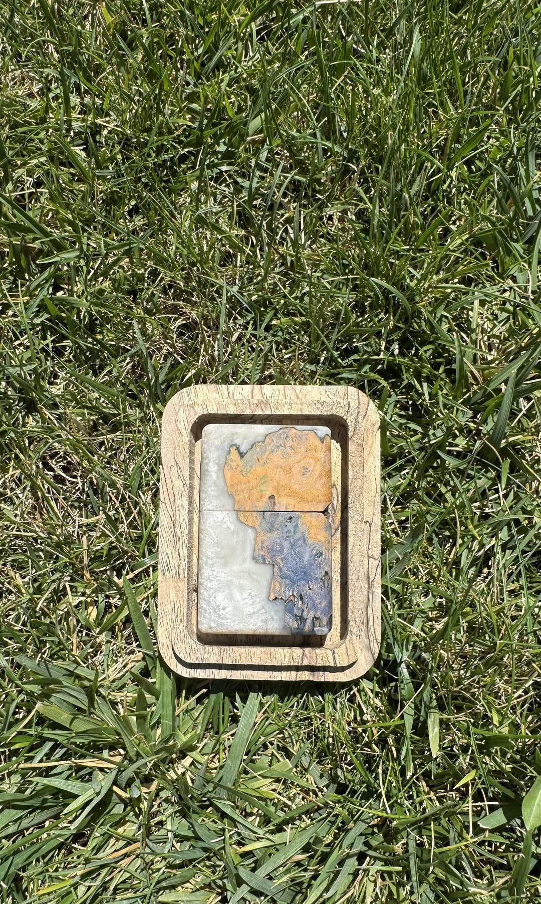 Cigaretta Lighter Case, Handcrafted Wood Zippo Lighter Case, Stabilized ...