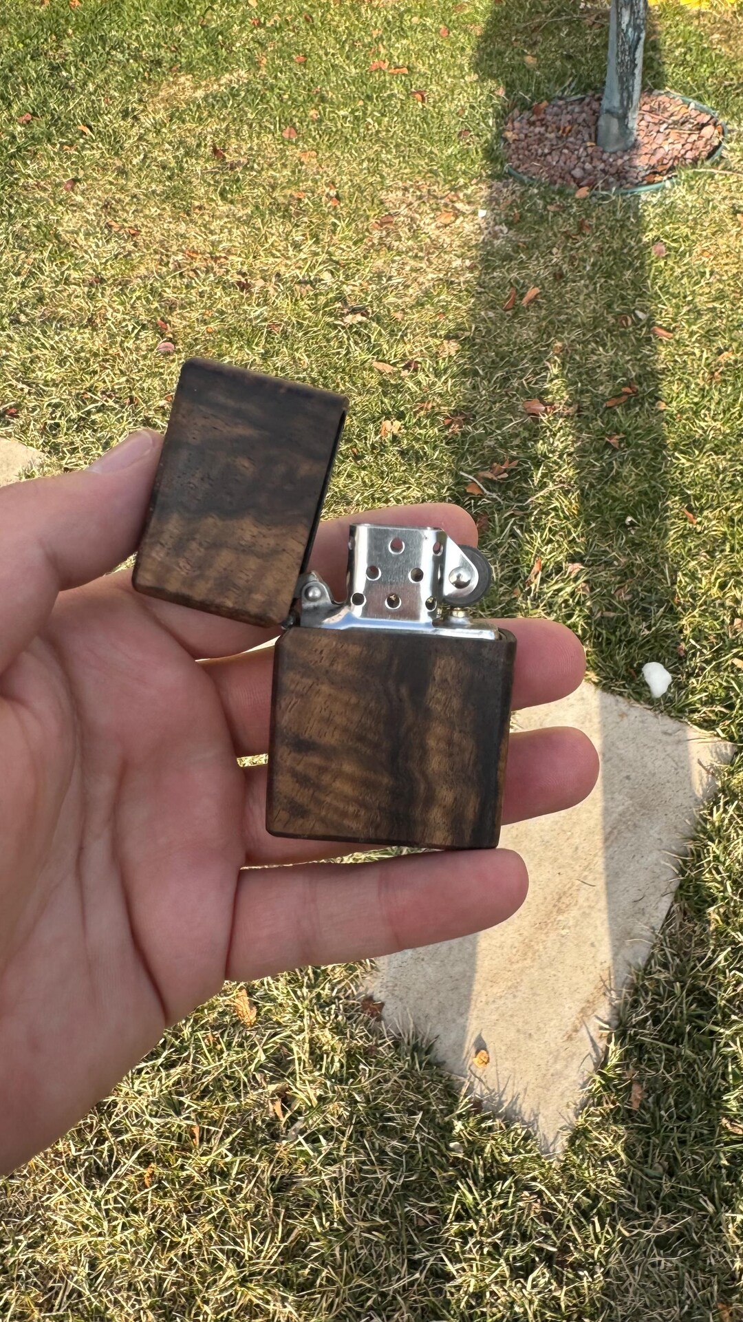 Cigaretta Lighter Case, Handcrafted Wood Zippo Lighter Case, Stabilized ...