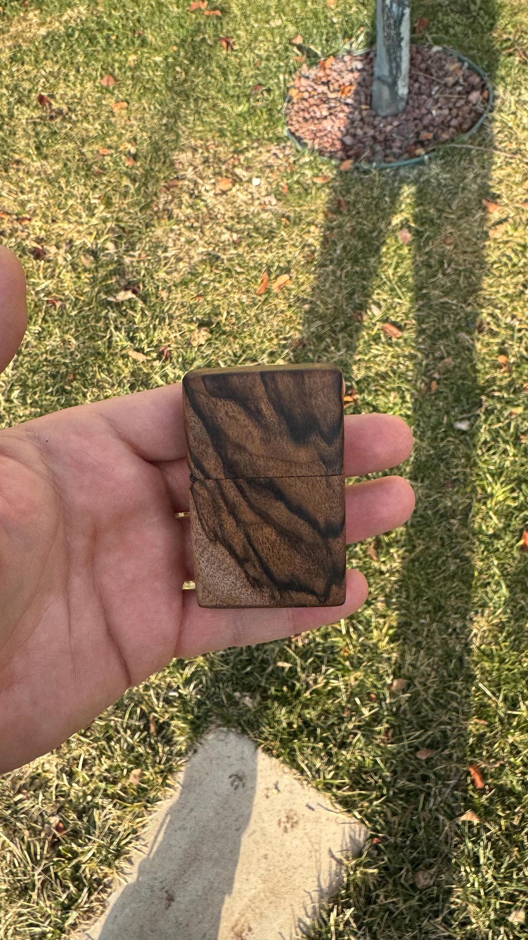Cigaretta Lighter Case, Handcrafted Wood Zippo Lighter Case, Stabilized ...