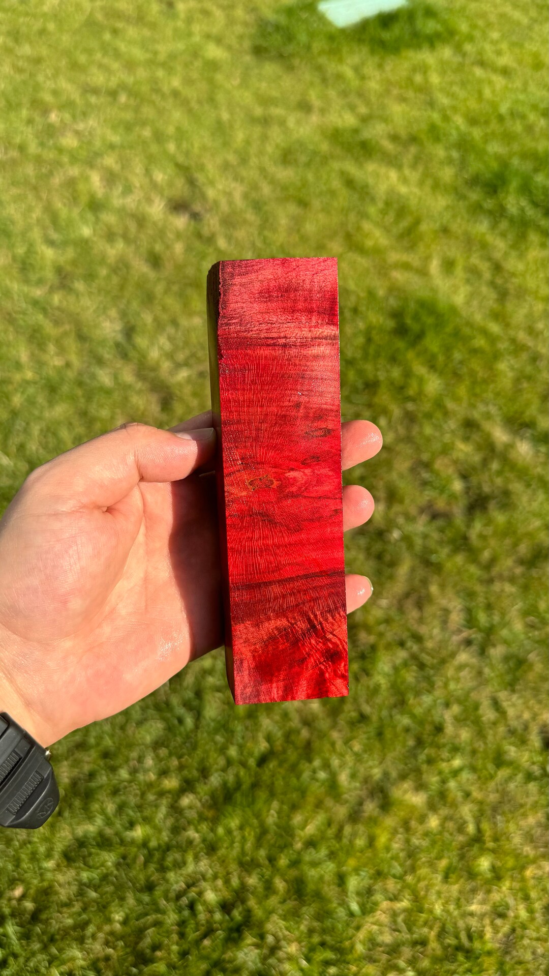 Wood Block Knife Handler, Maple Tree Stabilized Wood, Knife Maker Gift ...