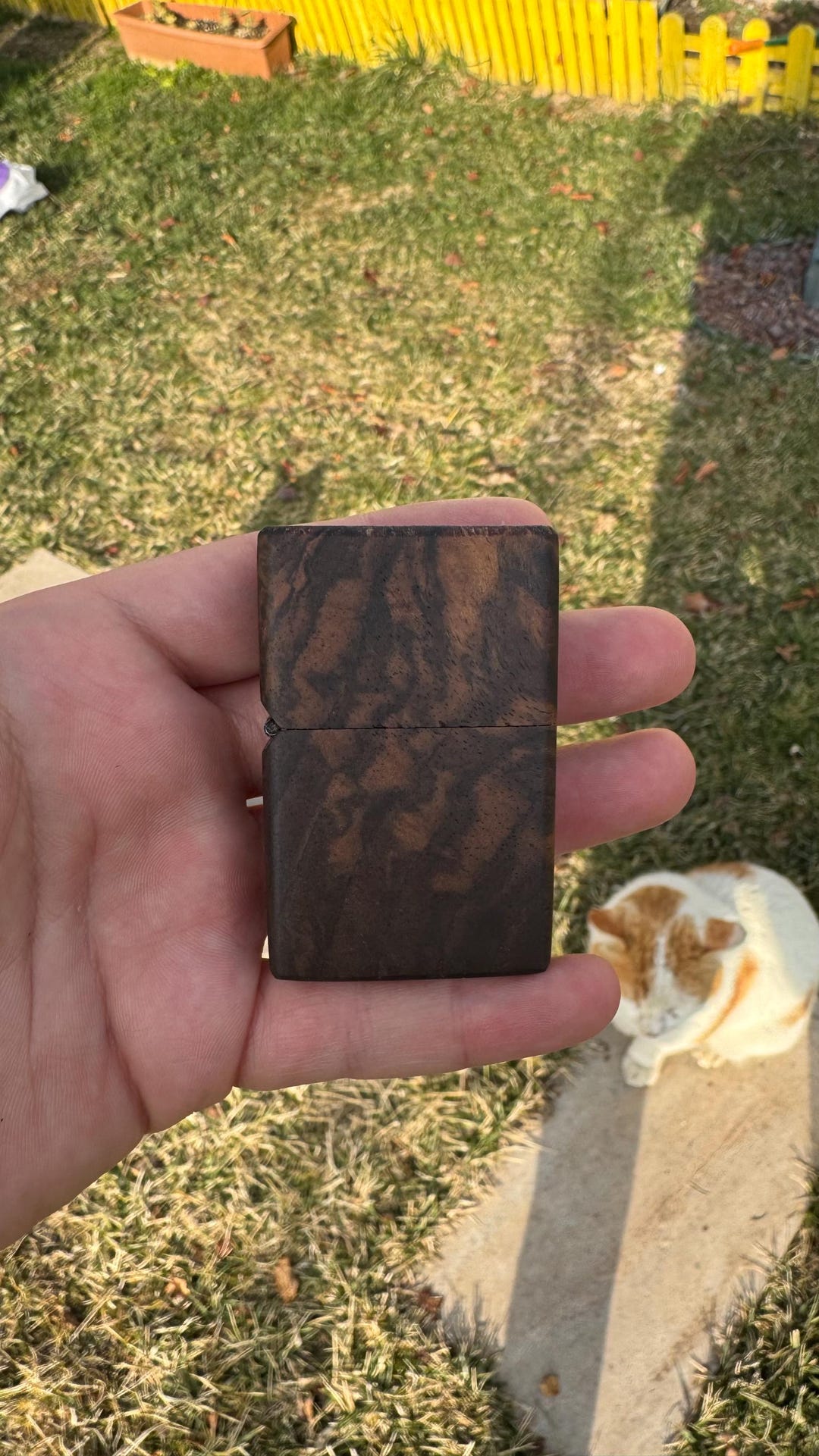 Ash Tree Wood Zippo Lighter Case, Handmade Wooden Zippo Cover, Rustic ...