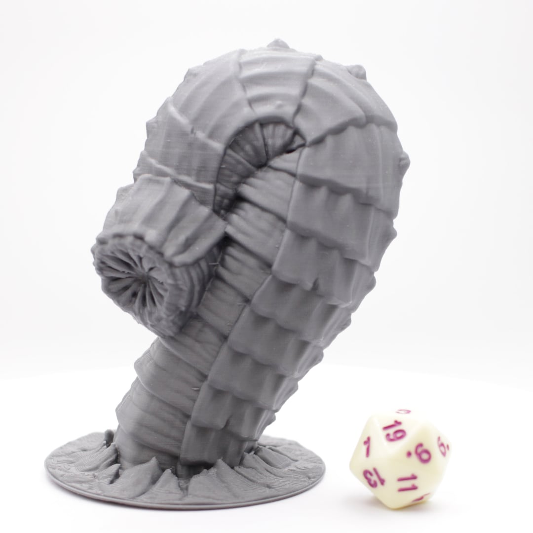 Purple Worm Giant Monster Aquatic TTRPG Miniature for Dungeons and ...