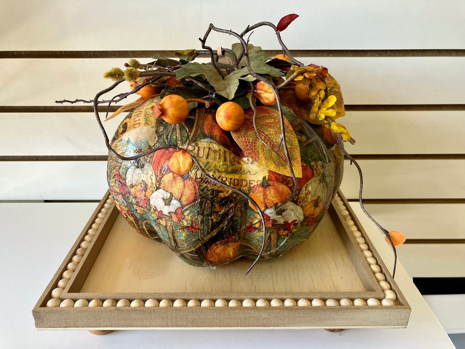 Fall Pumpkin, Home Decor, Fall Centerpiece, Medium Sized Pumpkin - Etsy