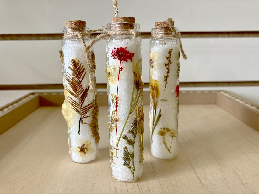 Glass Bath Salt Vial, Lavender Epsom Salt, Teacher Gift, Christmas Gift ...