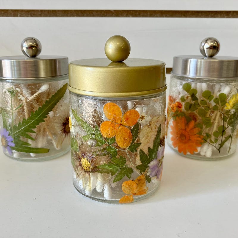 Decorative Glass Jars With Lids - Etsy