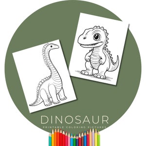 Set of 30 Dinosaur Coloring Pages for Kids,digital Download,coloring ...