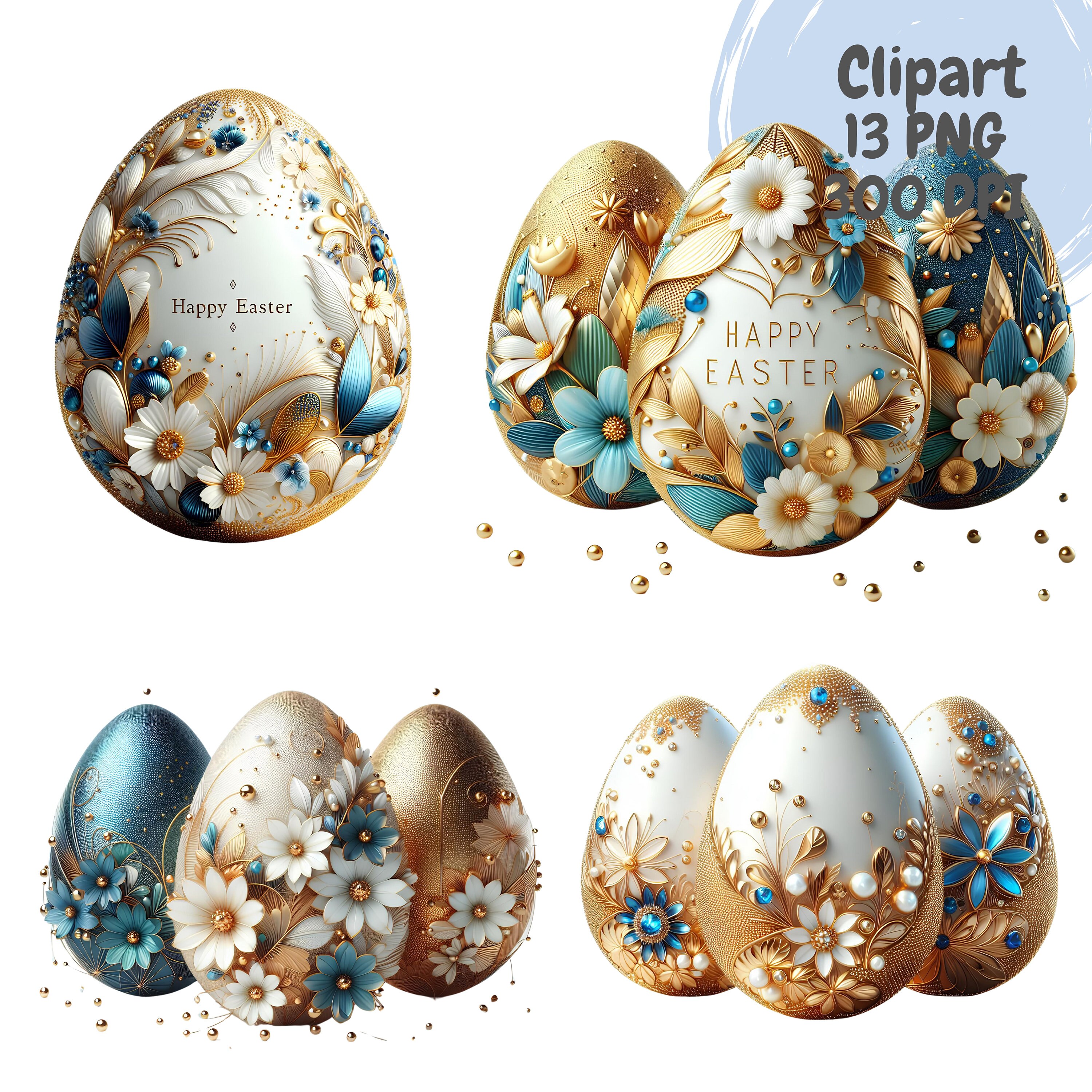 Jewelry Easter Clipart, Eggs Clipart, Easter Clipart, Transparent PNG ...