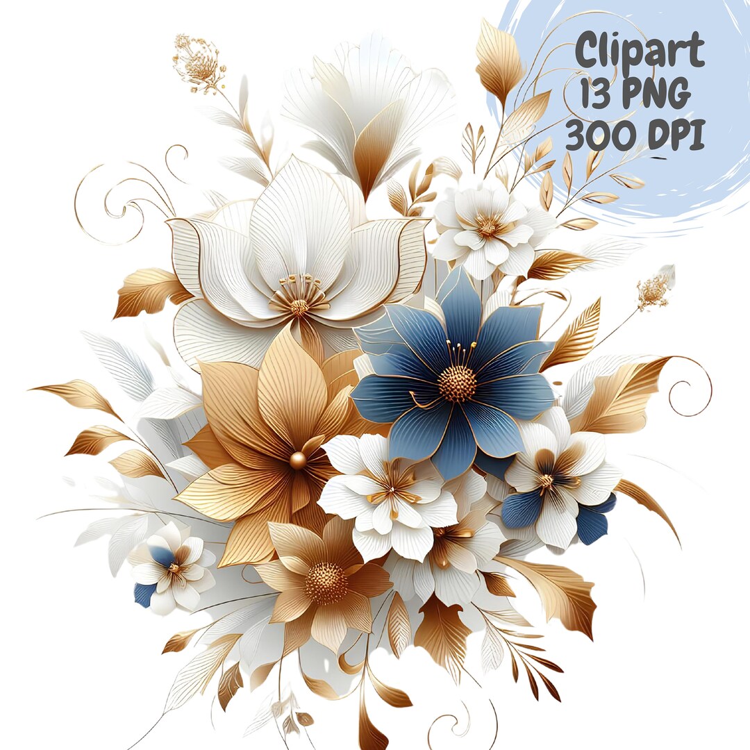 Floral Wedding Clipart,wedding Flower Clipart, Flower Spring Clipart ...