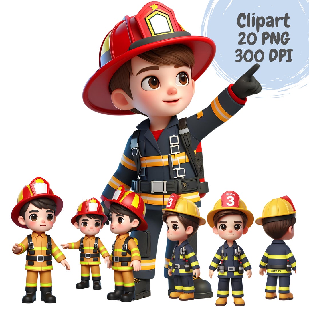 Kid Firefighter Clipart,cute Firefighter Clipart PNG Clipart ...