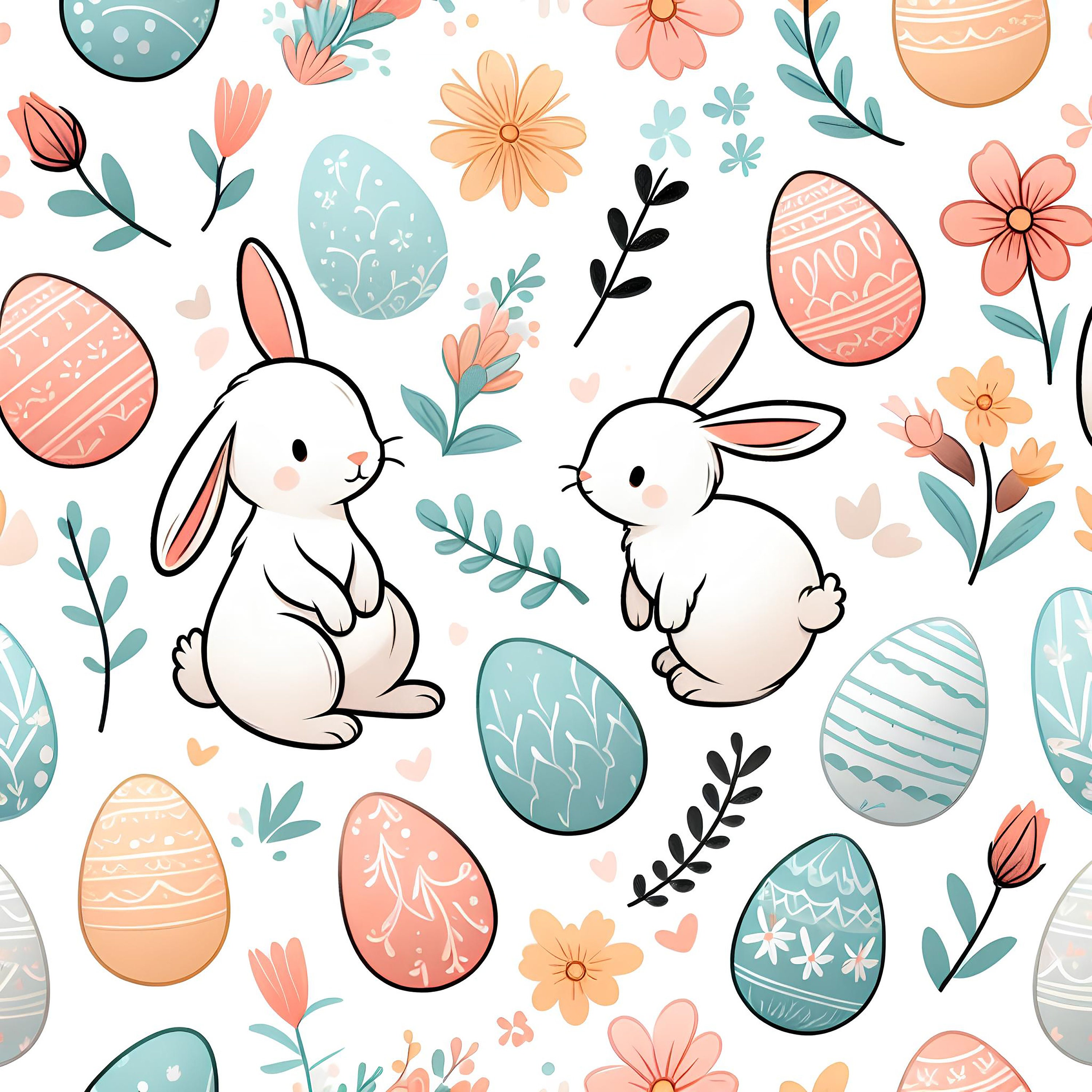 Set of 13 Easter Seamless Pattern Paper Pack,printable Scrapbook Paper ...