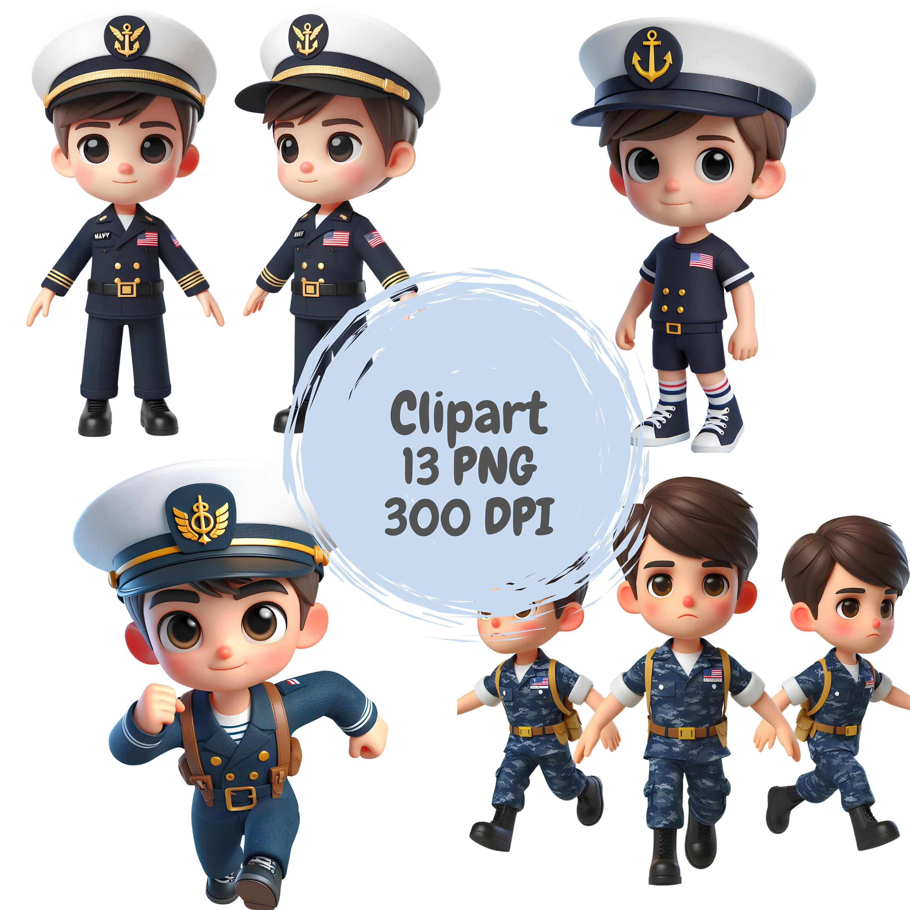 Kid Navy Clipart,cute Navy PNG Clipart,transparent PNG, Commercial Use ...