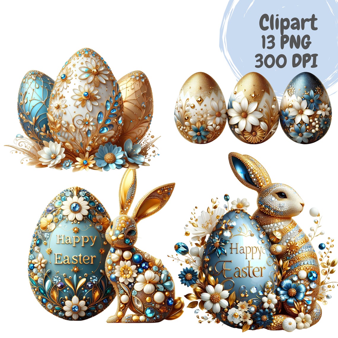 Jewelry Easter Clipart, Eggs Clipart, Easter Clipart, Transparent PNG ...