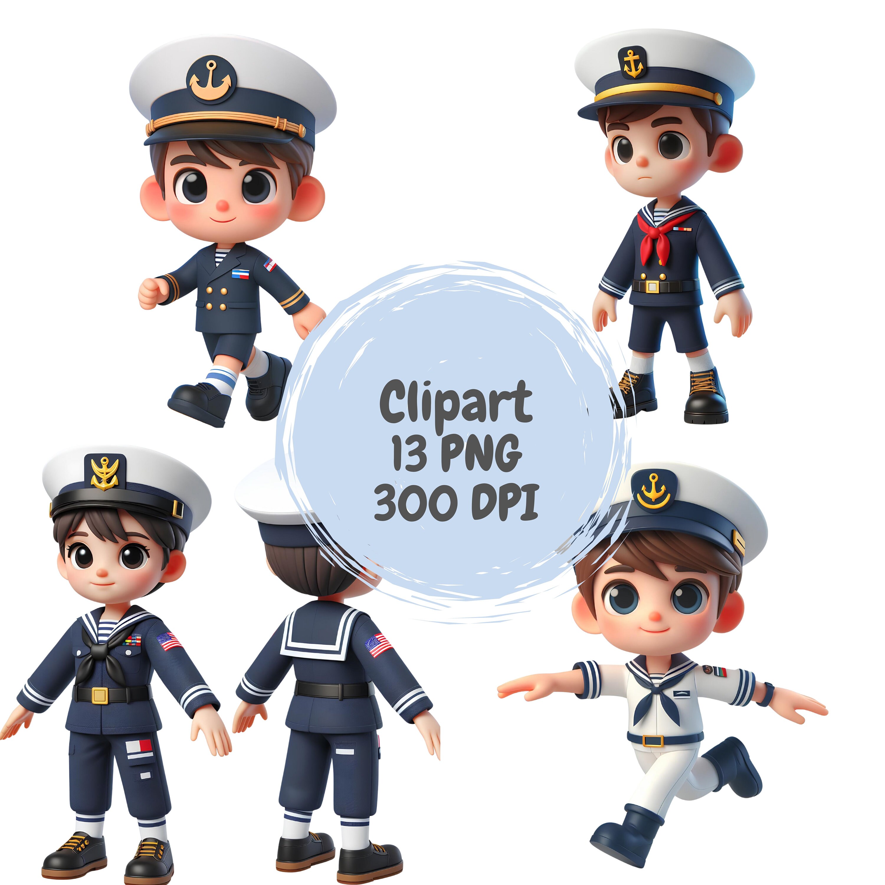 Kid Navy Clipart,cute Navy PNG Clipart,transparent PNG, Commercial Use ...