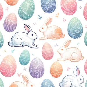 Set of 13 Easter Seamless Pattern Paper Pack,printable Scrapbook Paper ...