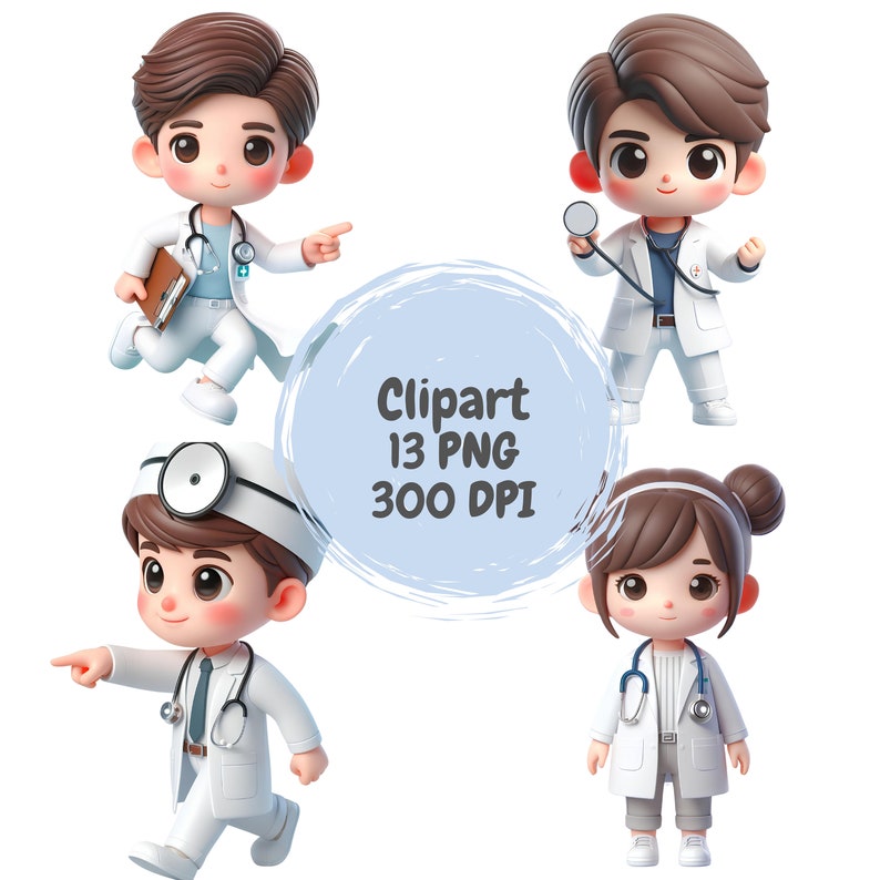 Kid Doctor Clipart,cute Doctor PNG Clipart,transparent PNG, Commercial ...