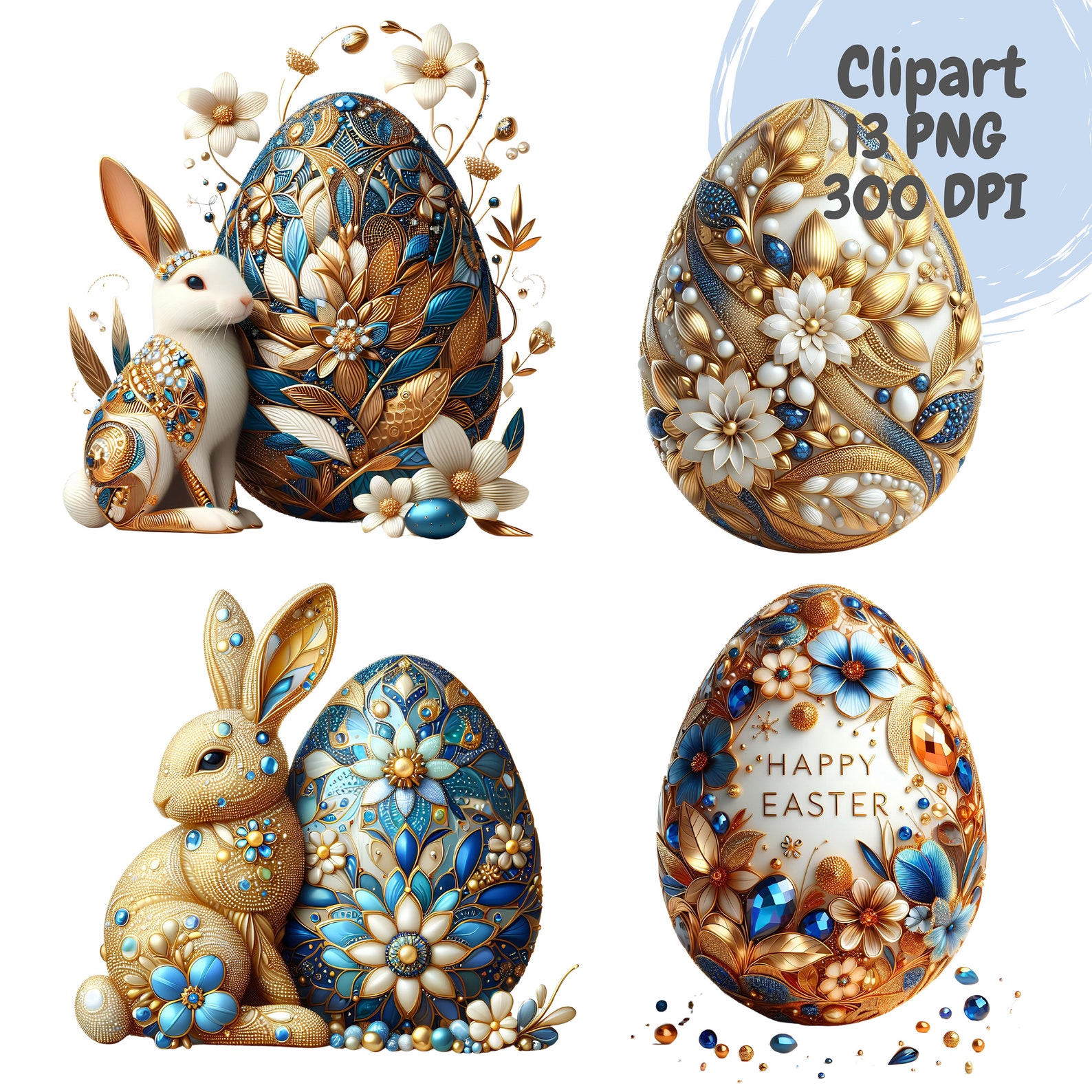 Jewelry Easter Clipart, Eggs Clipart, Easter Clipart, Transparent PNG ...