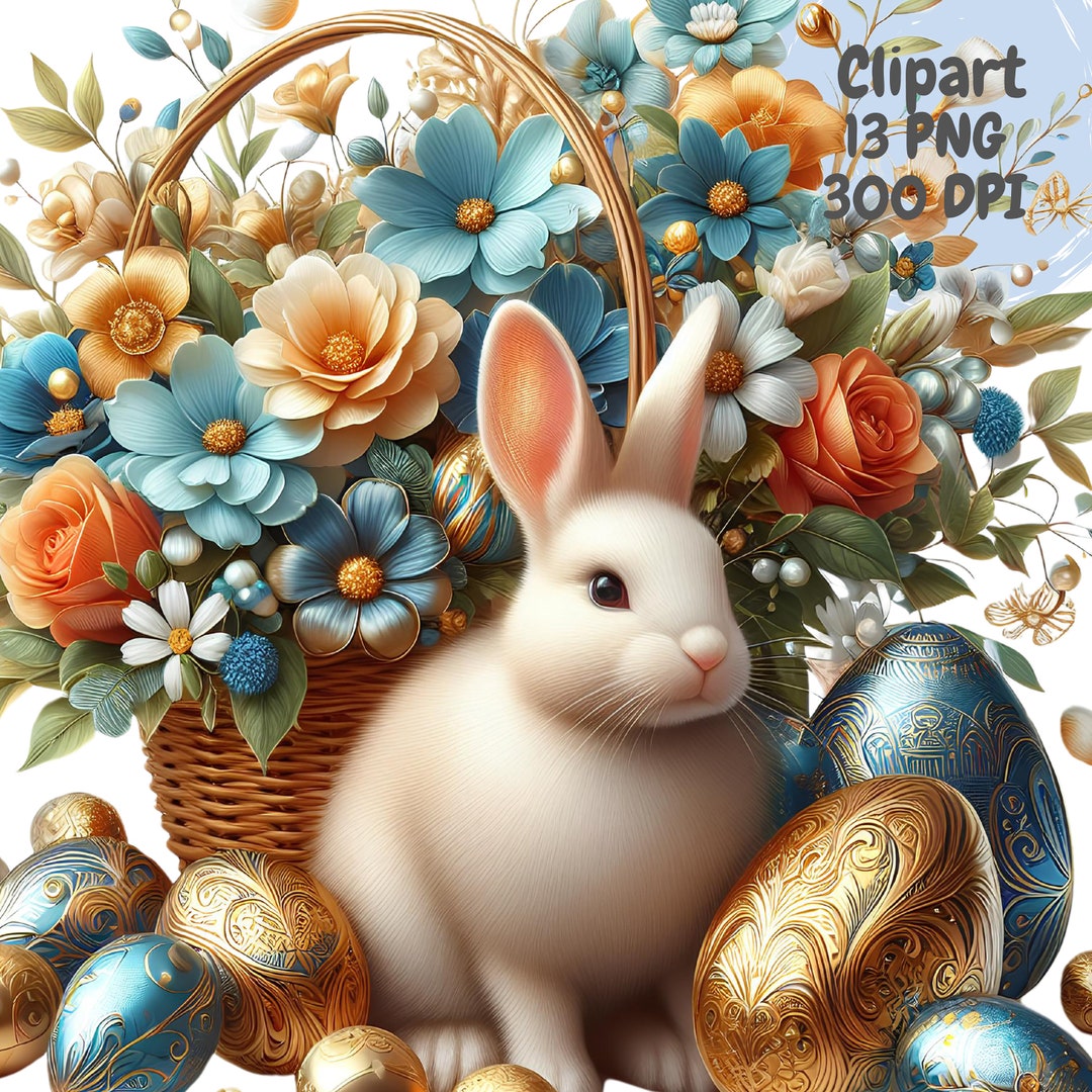 Easter Basket Clipart, Eggs Clipart, Easter Clipart, Transparent PNG ...