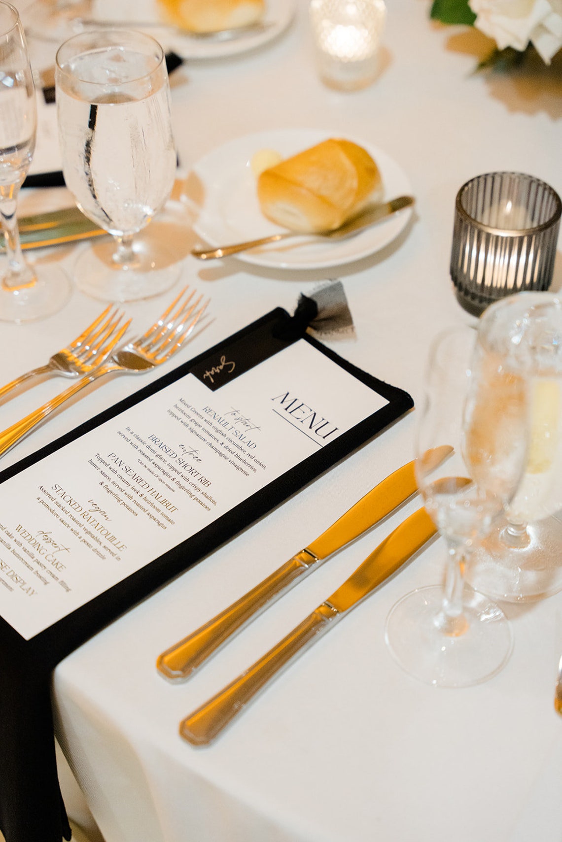 Minimalist Menu, Place Card, Place Setting, Printable & Editable ...