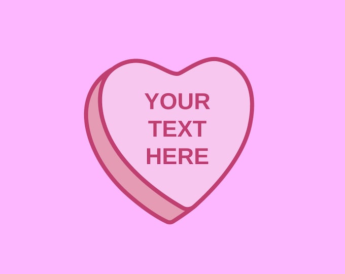 CUSTOM CANDY HEARTS - Etsy