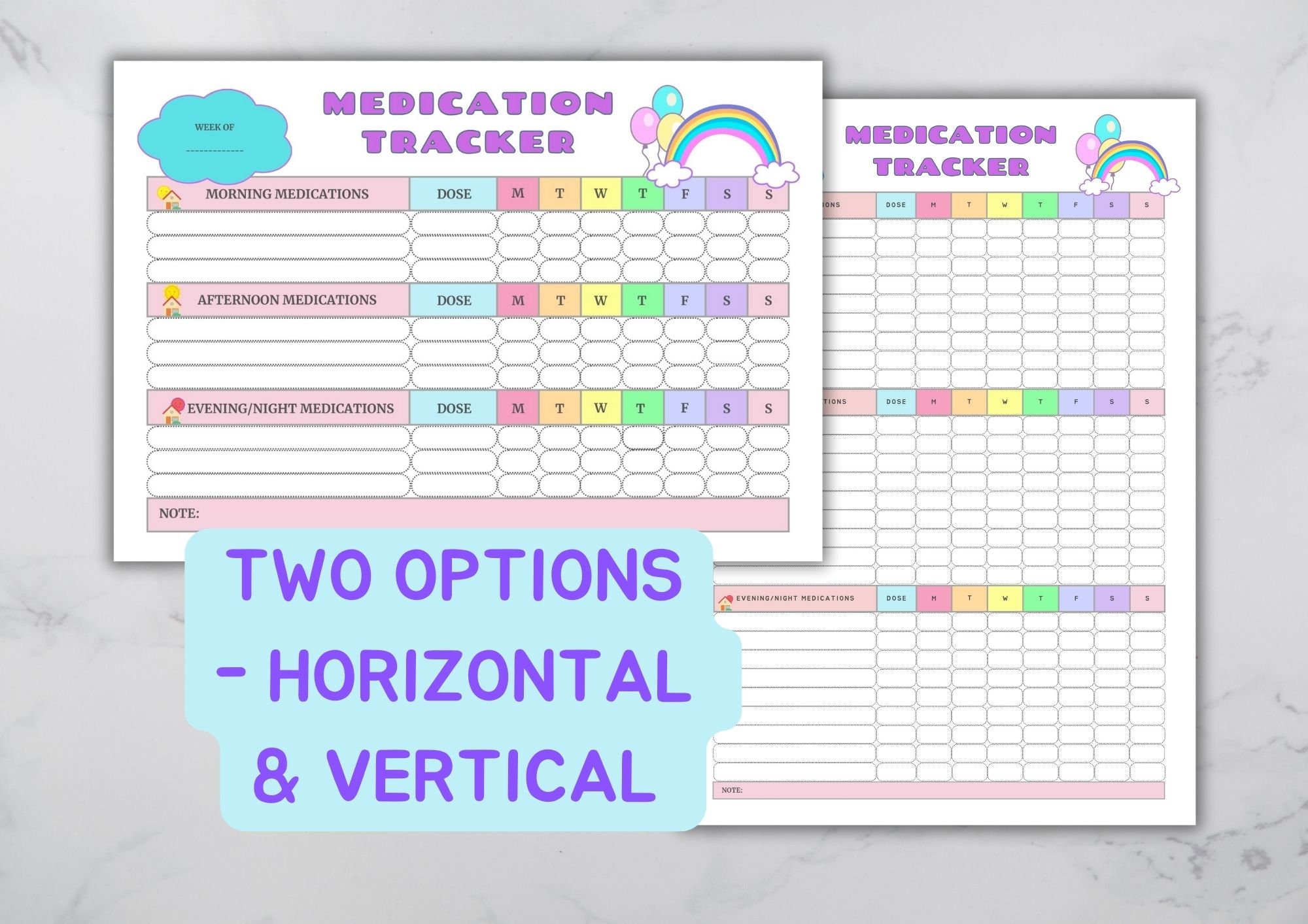 Kids Medicine Tracker, Customizable Kids Medication Sticker Chart for ...