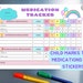 Kids Medicine Tracker, Customizable Kids Medication Sticker Chart for ...