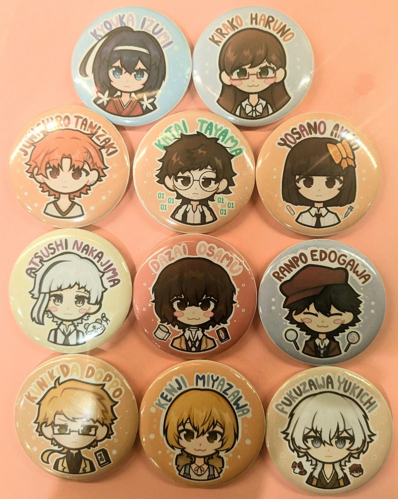 Armed Detective Agency Badges - BSD Bungo Stray Dogs - Etsy