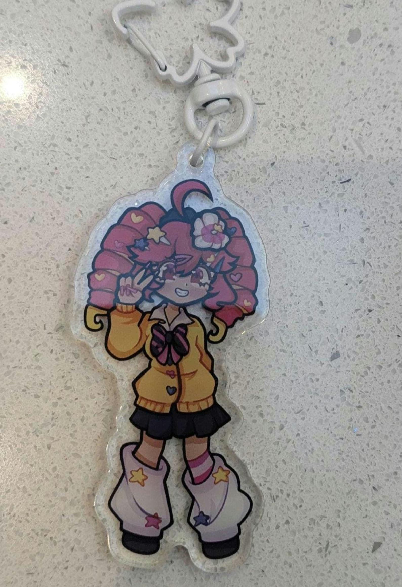 PREORDER Teto Kasane Keychain Gyaru - Acrylic - Etsy